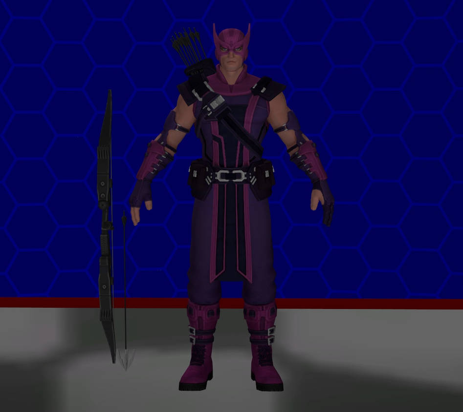 Model DL: Marvel Super War Hawkeye by WOLFBLADE111 on DeviantArt