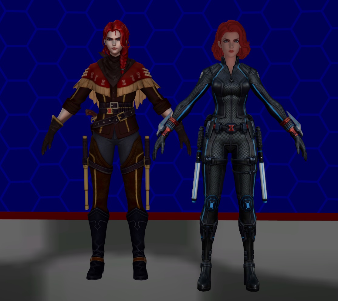 Model Dl Marvel Super War Black Widow 2 Pack By Wolfblade111 On Deviantart