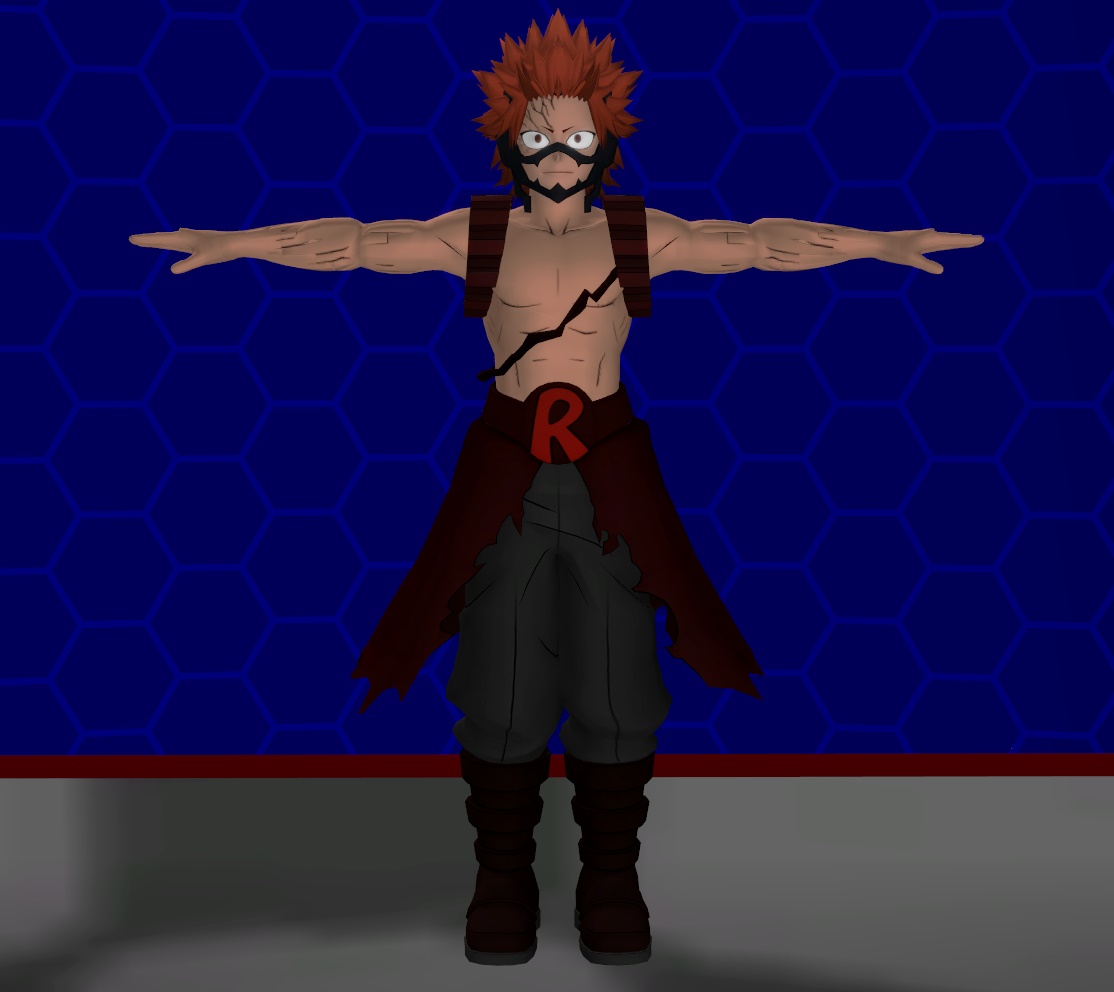 Model DL: MHA Red Riot by WOLFBLADE111 on DeviantArt