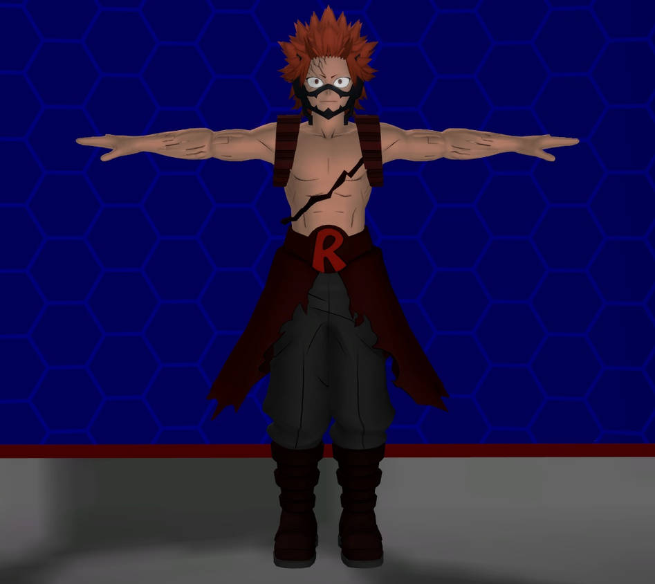 Model DL: MHA Red Riot by WOLFBLADE111 on DeviantArt