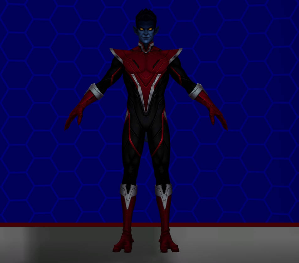 Model DL: Marvel Future Fight Nightcrawler by WOLFBLADE111 on DeviantArt