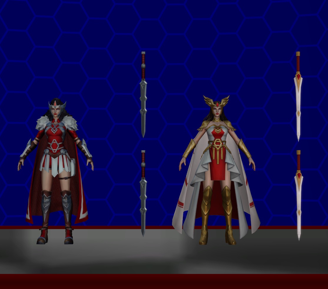 Model DL: Marvel Super War Lady Sif 2 Pack by WOLFBLADE111 on DeviantArt