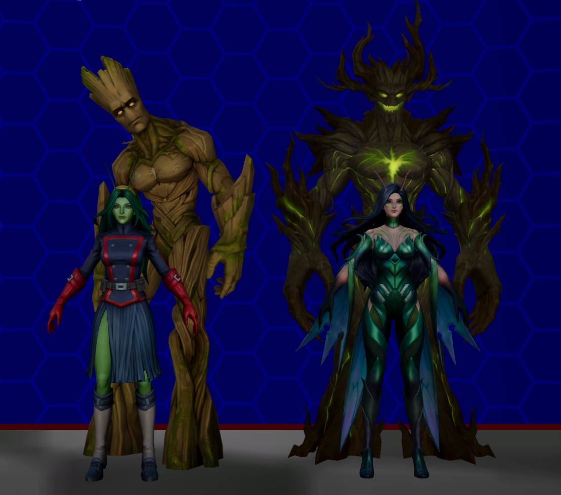 Model DL: Marvel Super War Mantis and Groot Pack by WOLFBLADE111 on ...
