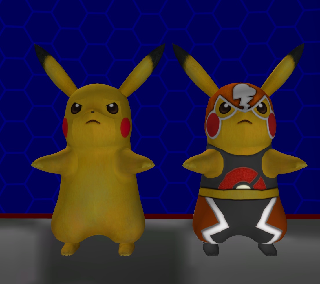 Model DL: Pokken Tournament DX Pikachu by WOLFBLADE111 on DeviantArt