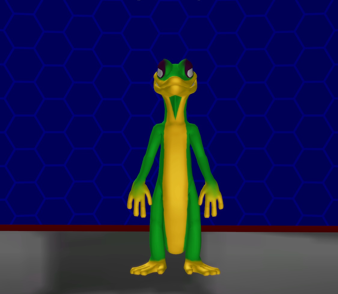 Model DL: Gex The Gecko by WOLFBLADE111 on DeviantArt