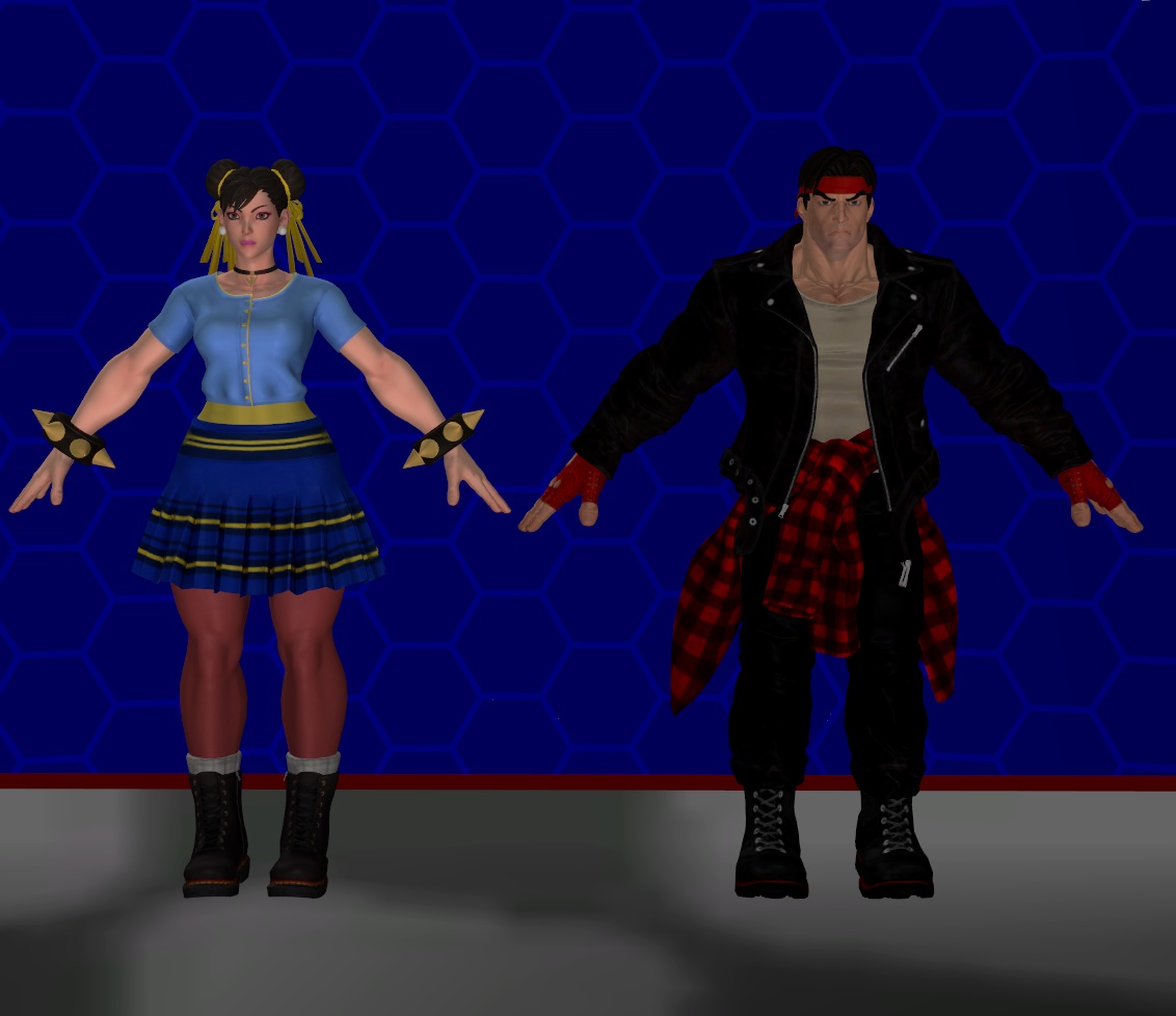 Model DL: PR BFTG 90s Street Fighters by WOLFBLADE111 on DeviantArt