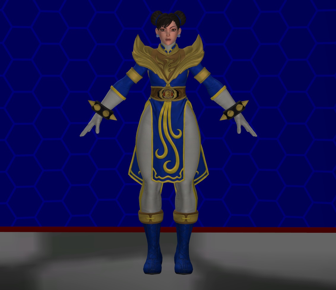 Model DL: PR BFTG Helmetless Chun Li by WOLFBLADE111 on DeviantArt