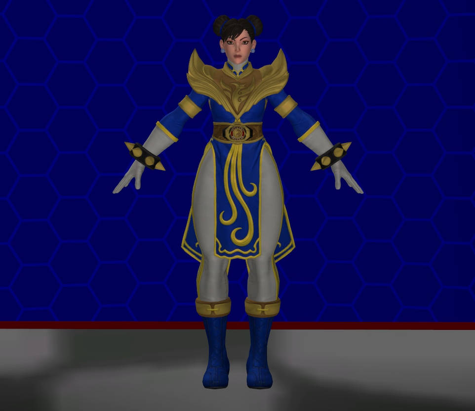 Model DL: PR BFTG Helmetless Chun Li by WOLFBLADE111 on DeviantArt