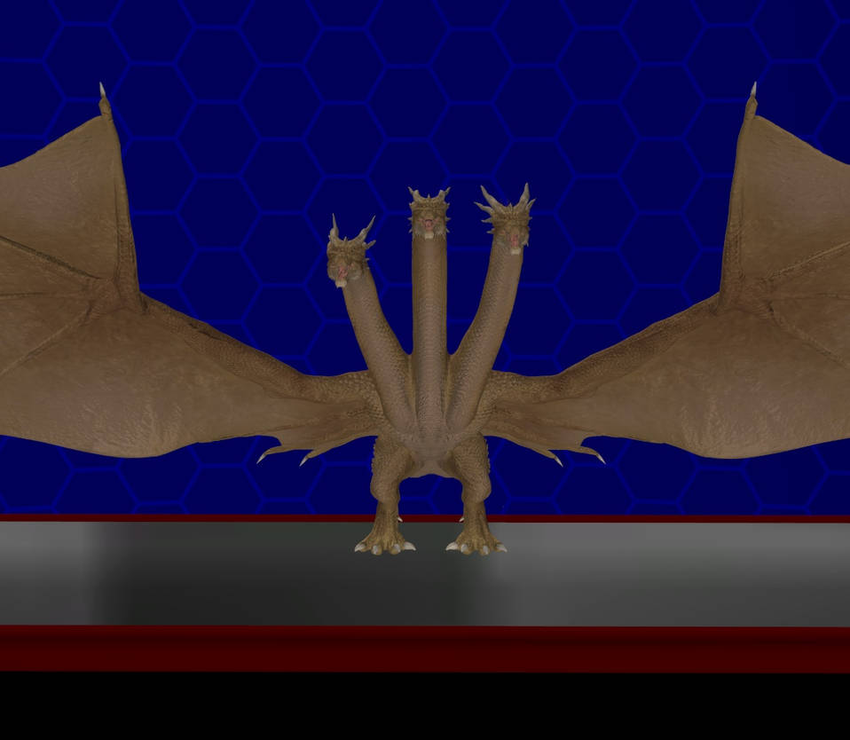 Model DL: King Ghidorah 2019 V2 by WOLFBLADE111 on DeviantArt