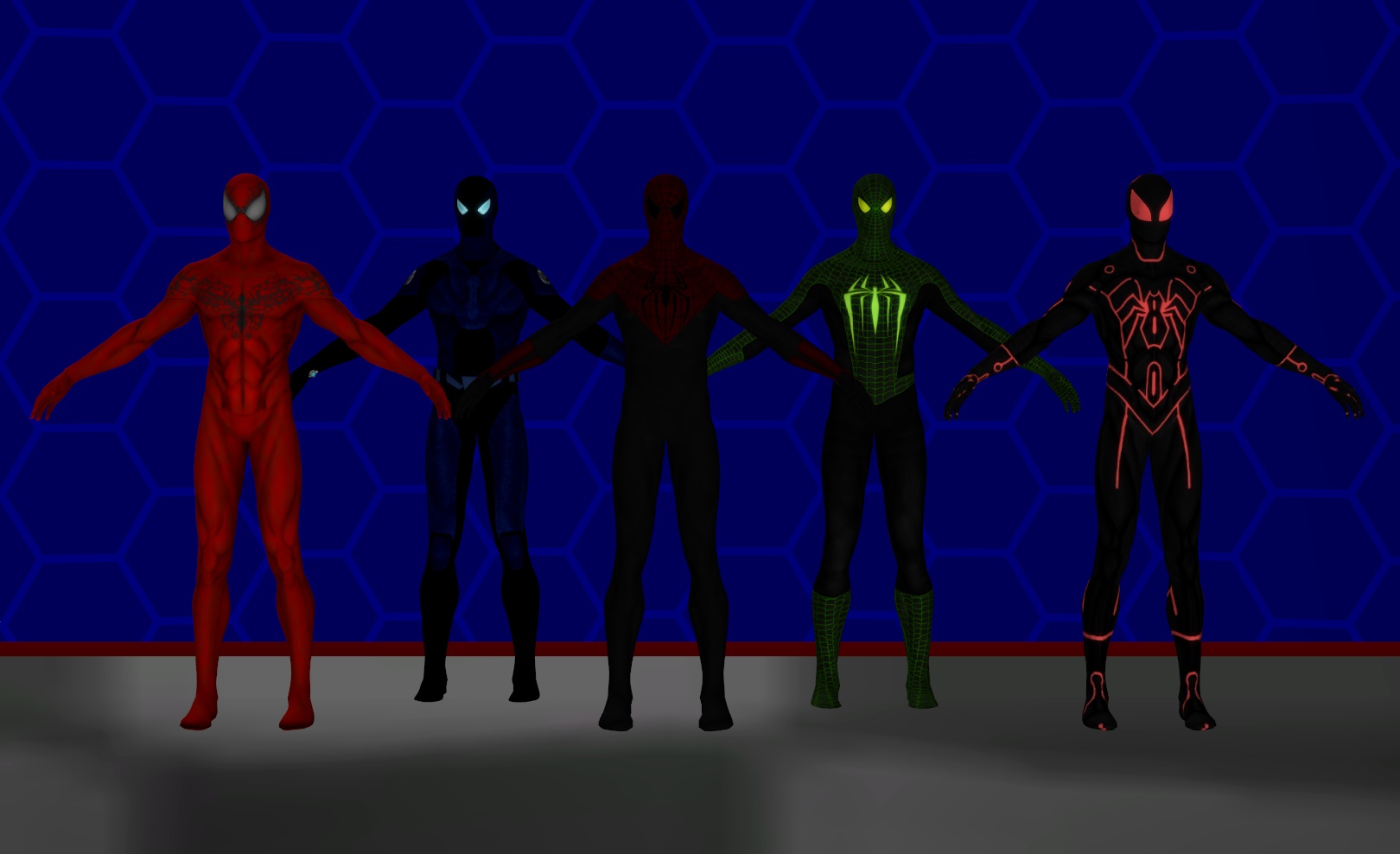 Model DL: Spider-Man Pack Part 1 by WOLFBLADE111 on DeviantArt