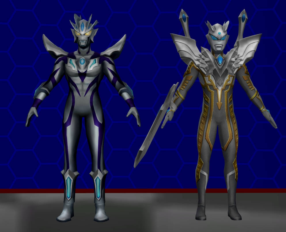 Model DL: Ultraman Zero Two Pack by WOLFBLADE111 on DeviantArt