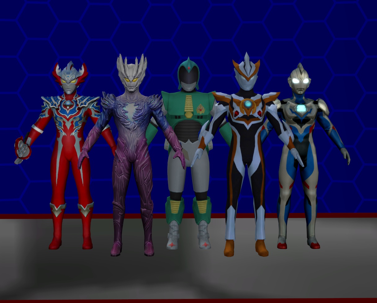 Model DL: Ultraman Character Pack by WOLFBLADE111 on DeviantArt
