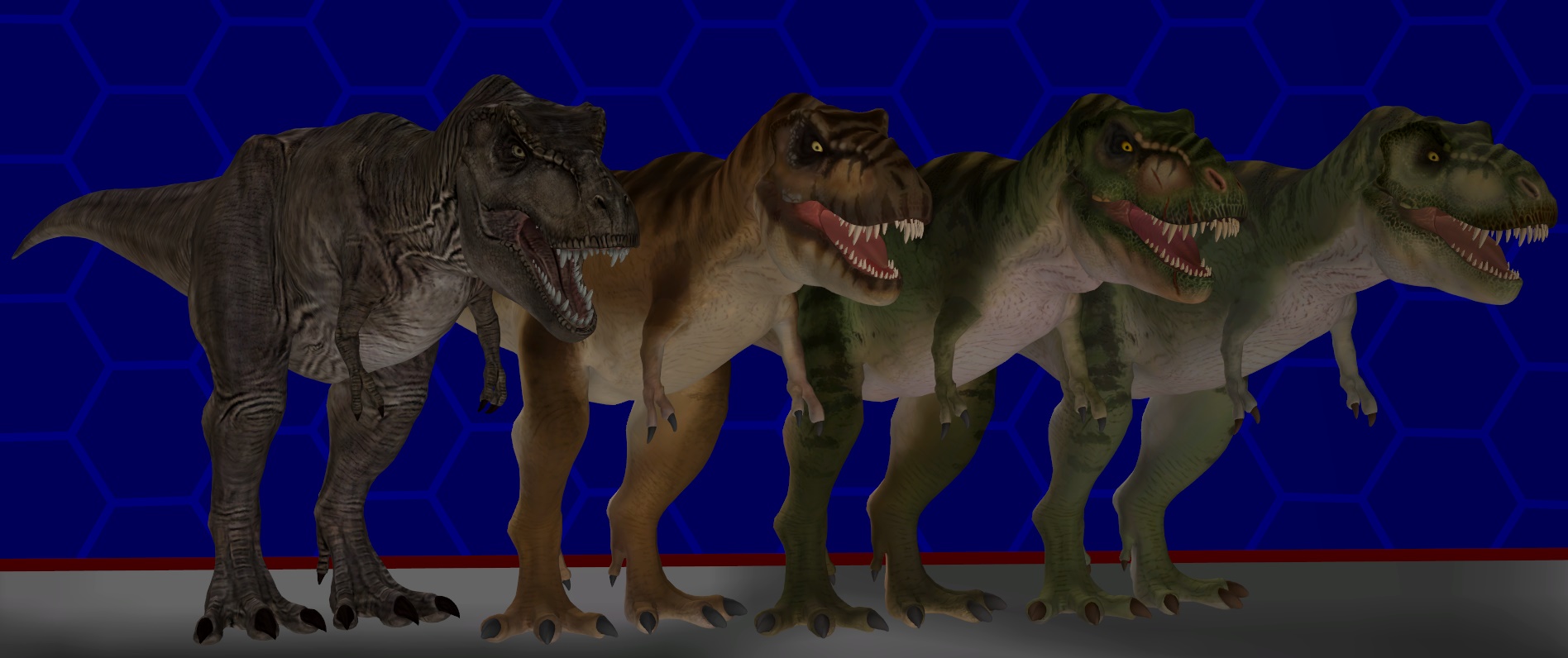 Model DL: Tyrannosaurus Pack by WOLFBLADE111 on DeviantArt