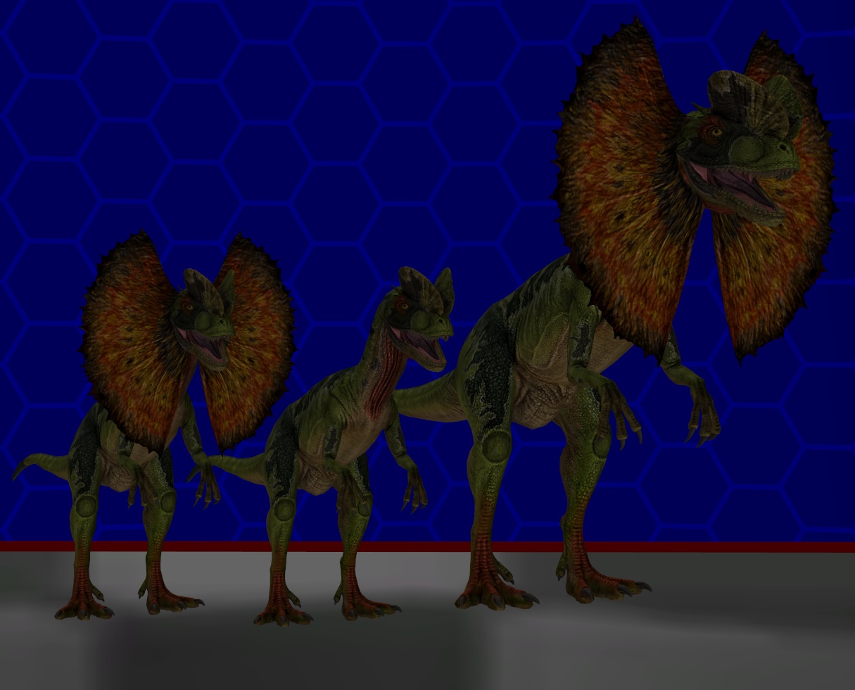 Model DL: 93 Dilophosaurus by WOLFBLADE111 on DeviantArt