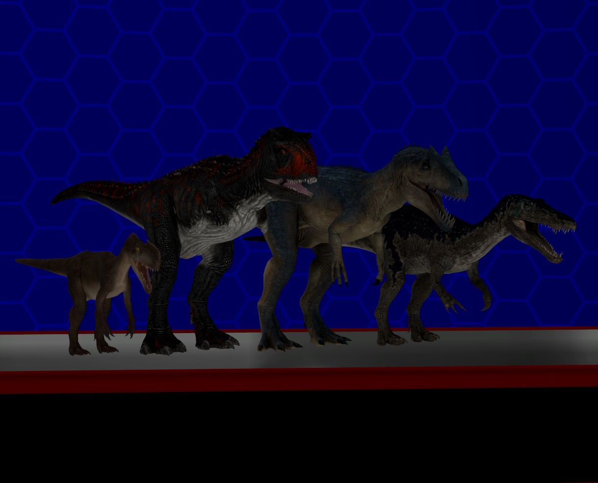 Model DL: Jurassic World Pack Carnivores by WOLFBLADE111 on DeviantArt