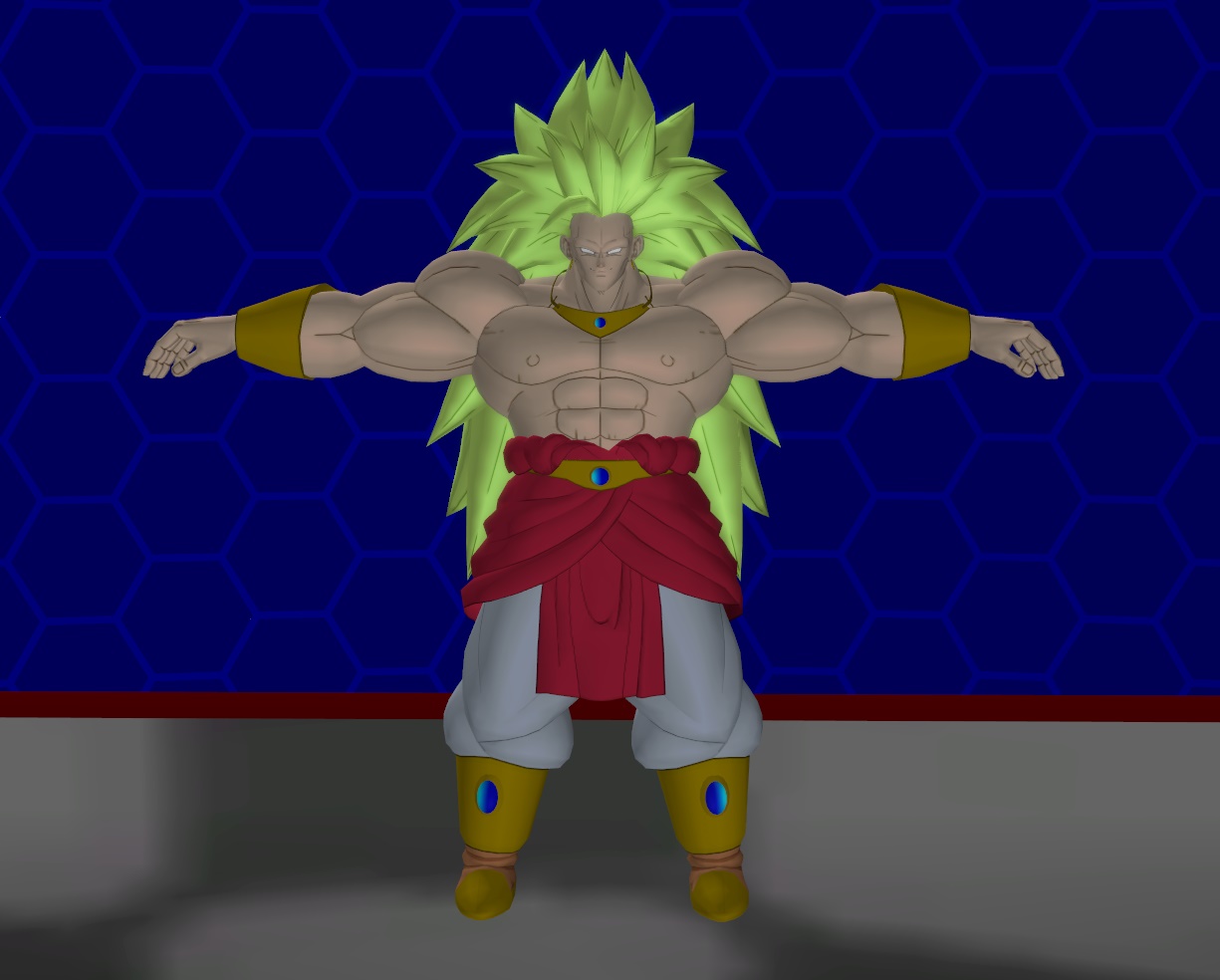 Model DL: DBRB2 LSSJ3 Broly by WOLFBLADE111 on DeviantArt