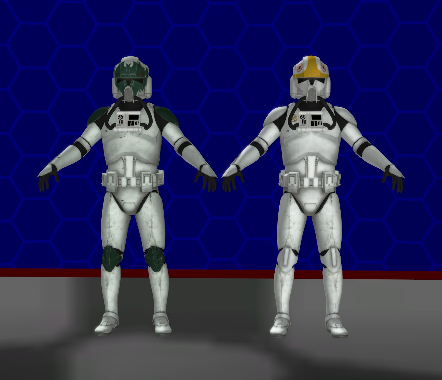 Model DL: Clone Pilots Goji and Oddball by WOLFBLADE111 on DeviantArt