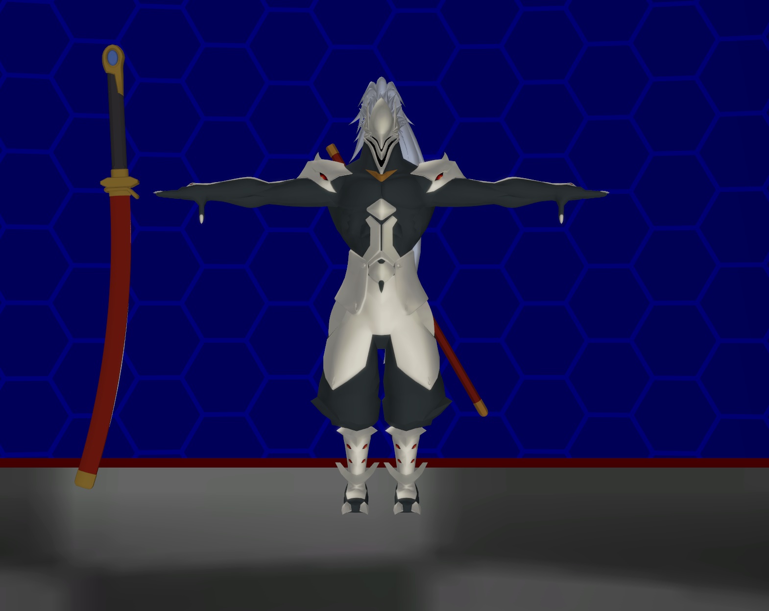 Model DL: BlazBlue Hakumen by WOLFBLADE111 on DeviantArt