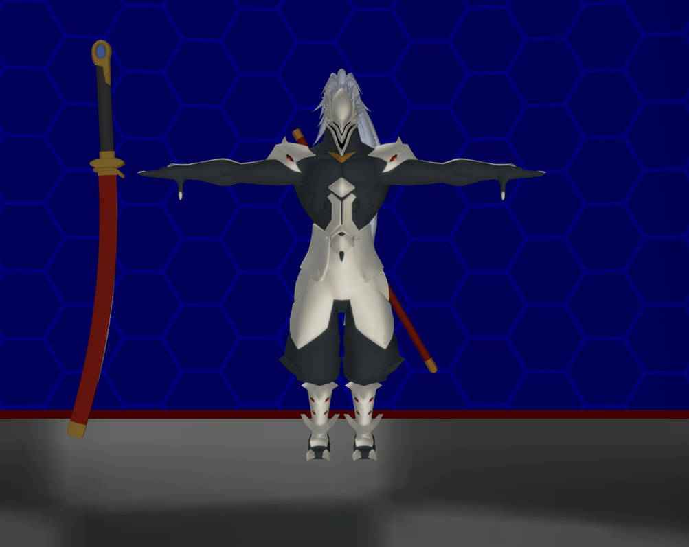 Model DL: BlazBlue Hakumen by WOLFBLADE111 on DeviantArt