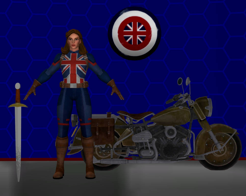 Model DL: Marvel Strike Force Captain Carter by WOLFBLADE111 on DeviantArt