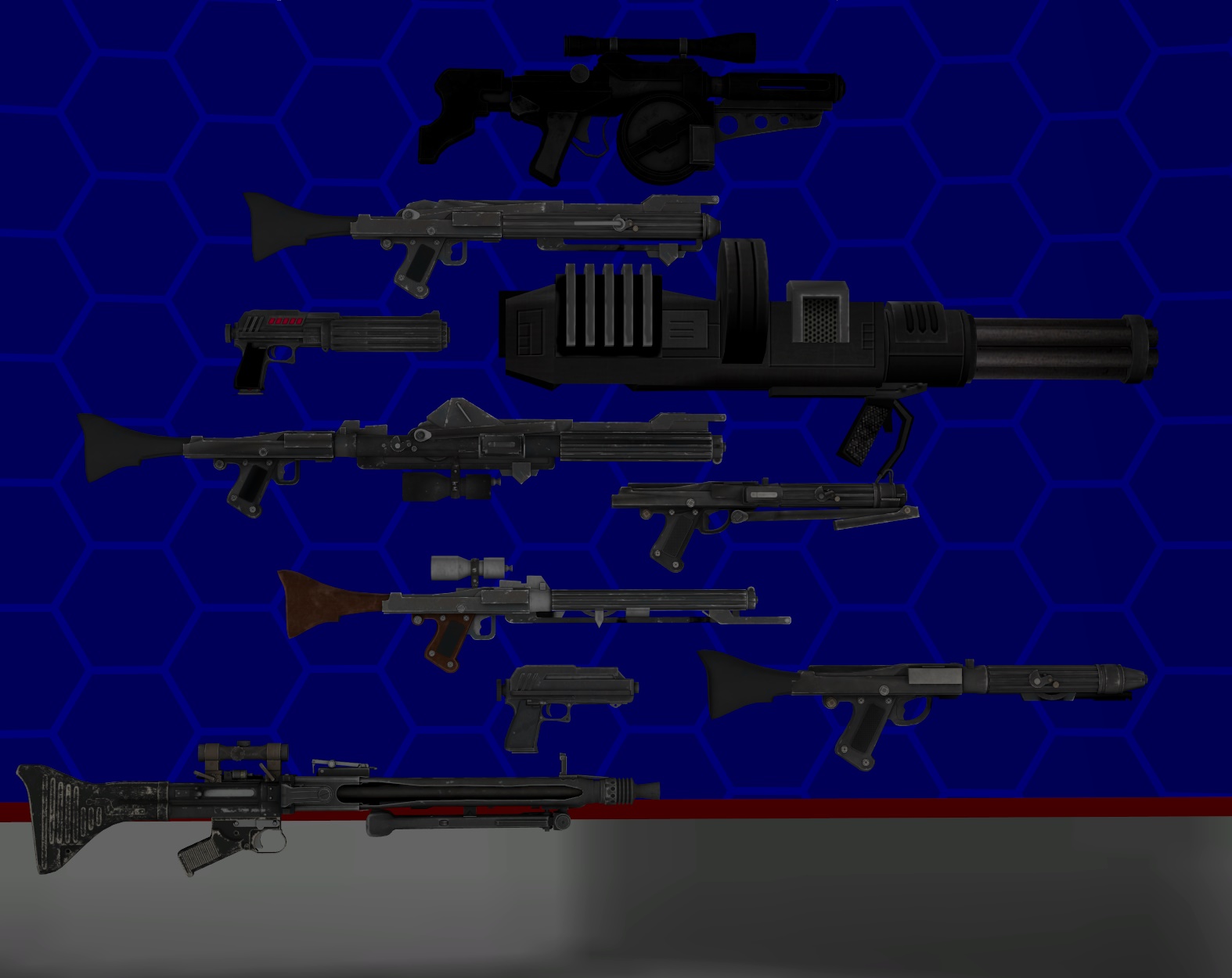 Model DL: Clone Wars Weapons by WOLFBLADE111 on DeviantArt
