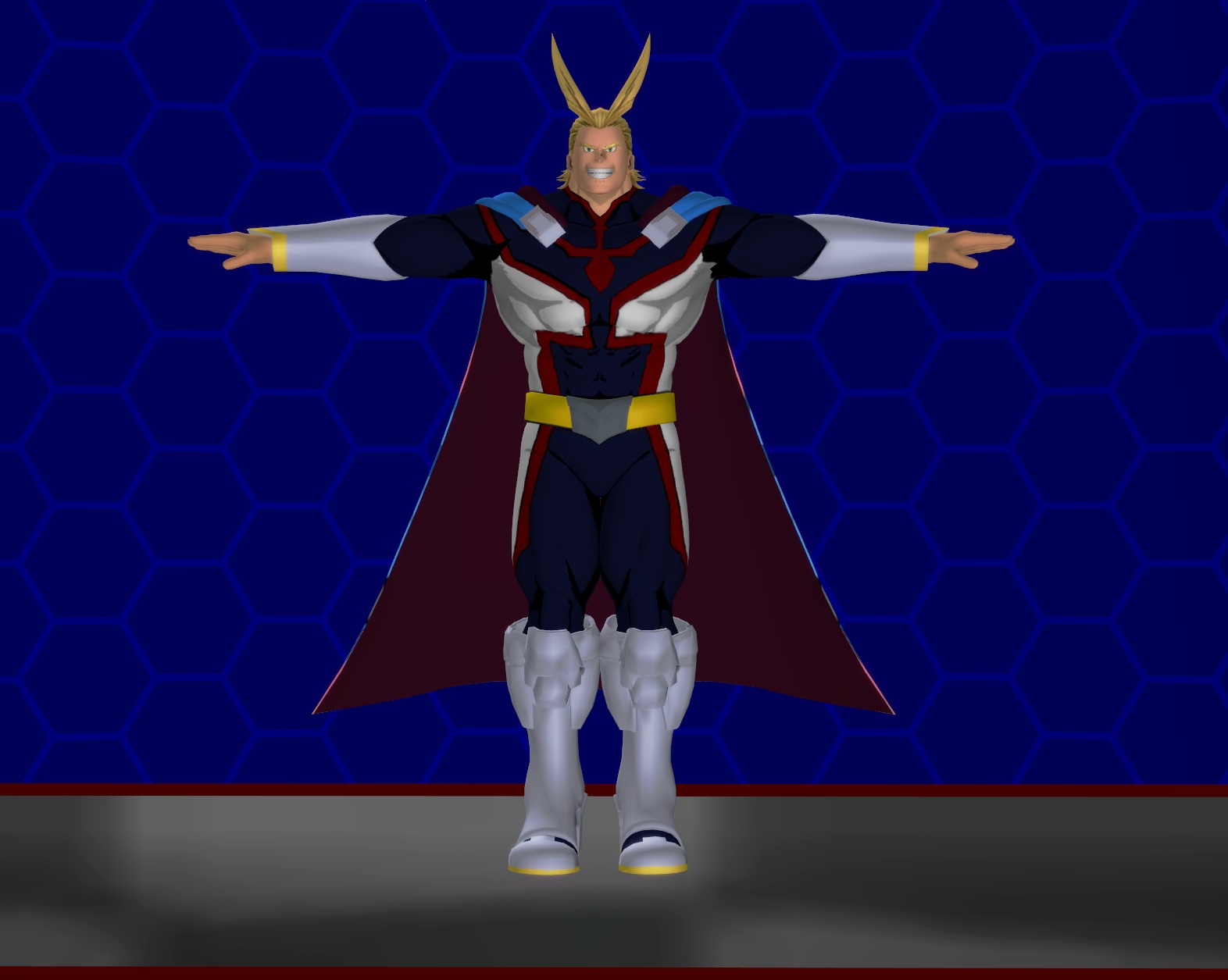 Model DL: Young All Might by WOLFBLADE111 on DeviantArt