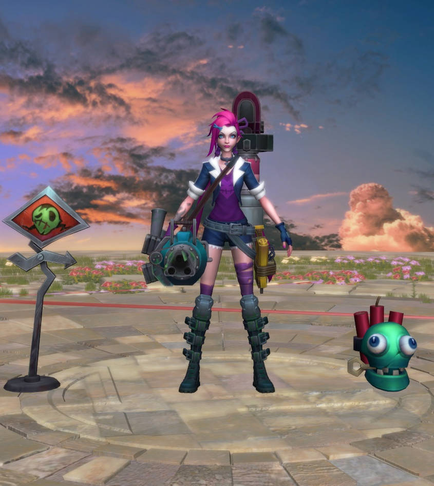 Model DL: LoLWR Jinx Zombie Slayer by WOLFBLADE111 on DeviantArt