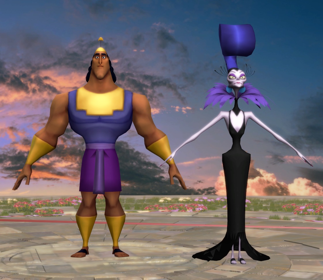 Model DL: Kronk and Yzma by WOLFBLADE111 on DeviantArt