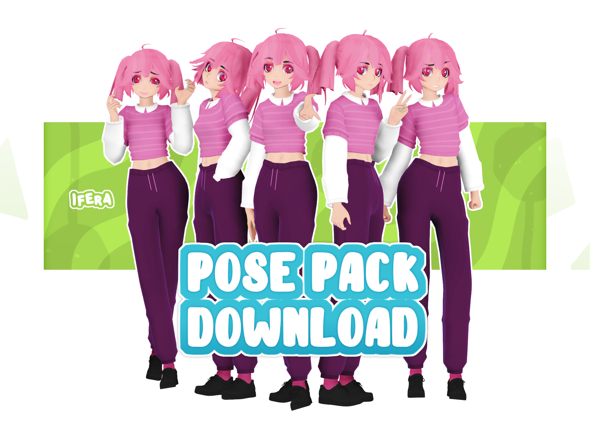 Pose Pack 4 DOWNLOAD MMD by Ifera9 on DeviantArt