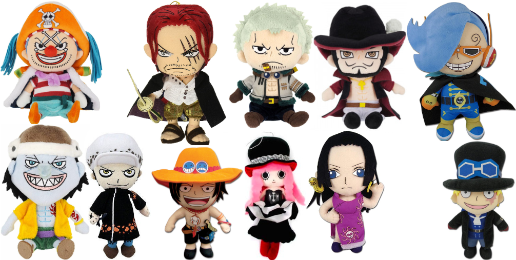 One Piece plushies (Major Side Characters) by CrazyChris622 on DeviantArt