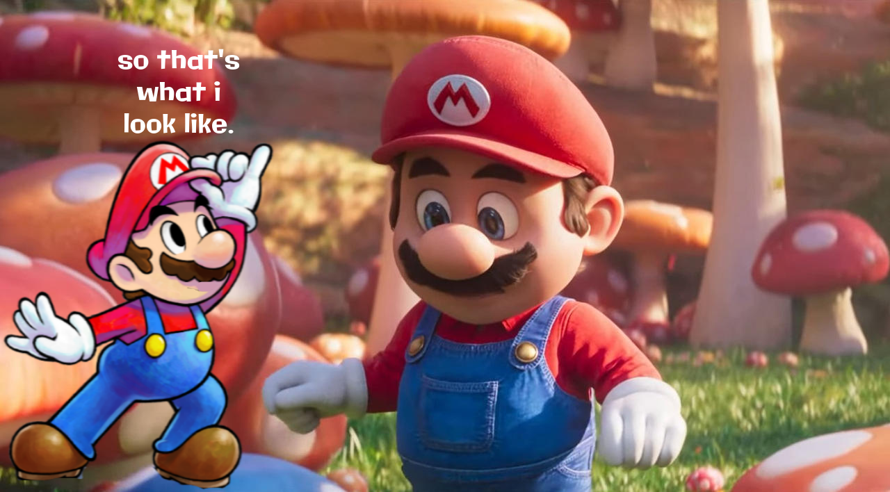 Mario meets Mario by CrazyChris622 on DeviantArt