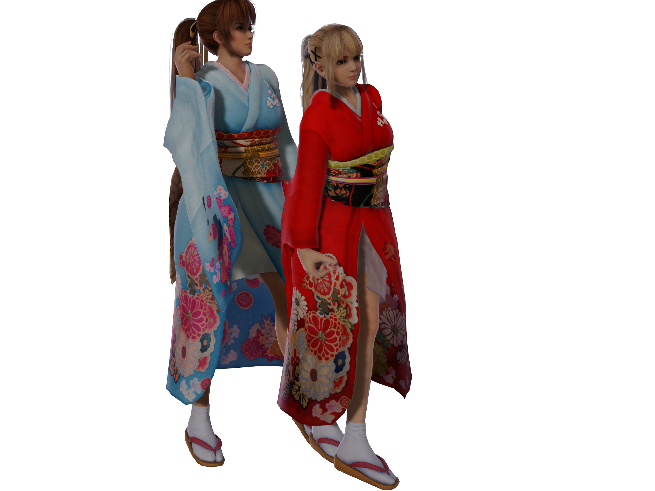 [doa X Mmd] Marie Rose And Kasumi Furisode Kimono By Gulgasaur On Deviantart