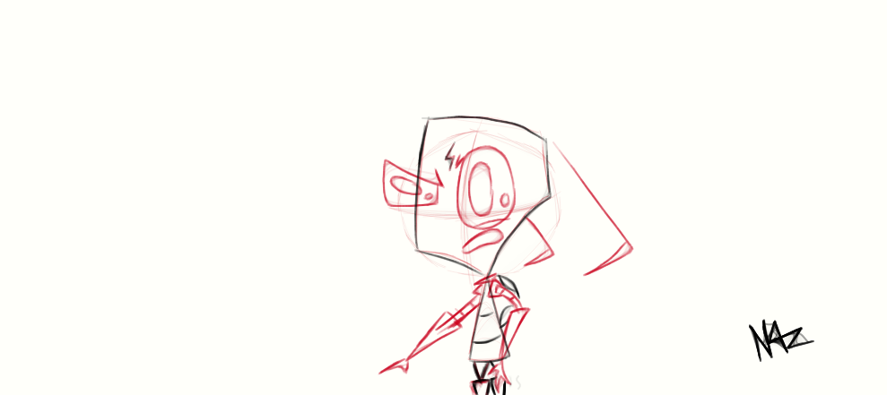 Angry Zim sketch by Invader-Sal on DeviantArt