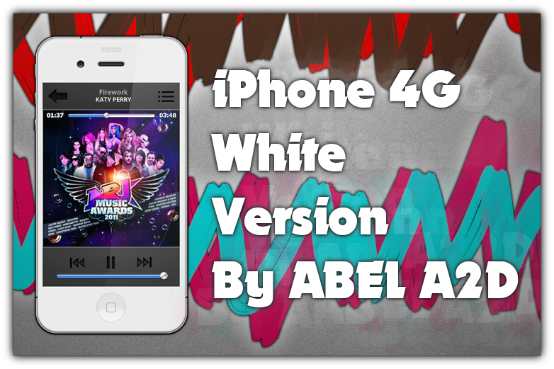 iPhone4G White Version By ABEL by addicted2drums on DeviantArt