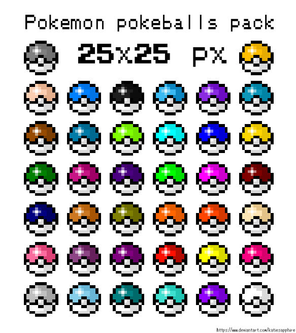 Pokeball pack | POKEMON by katokoart on DeviantArt