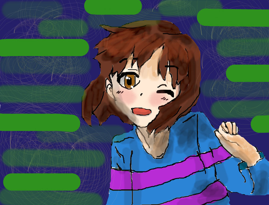 Anime - Frisk From Undertale by lollynonor on DeviantArt