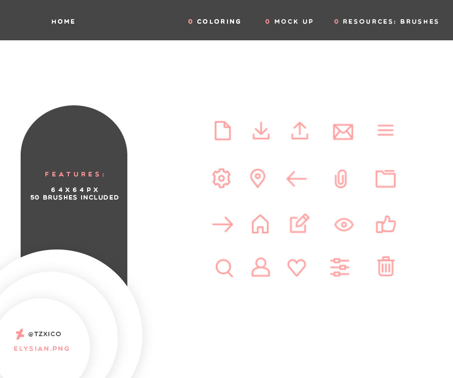 brushes: mini icons by tzxico on DeviantArt