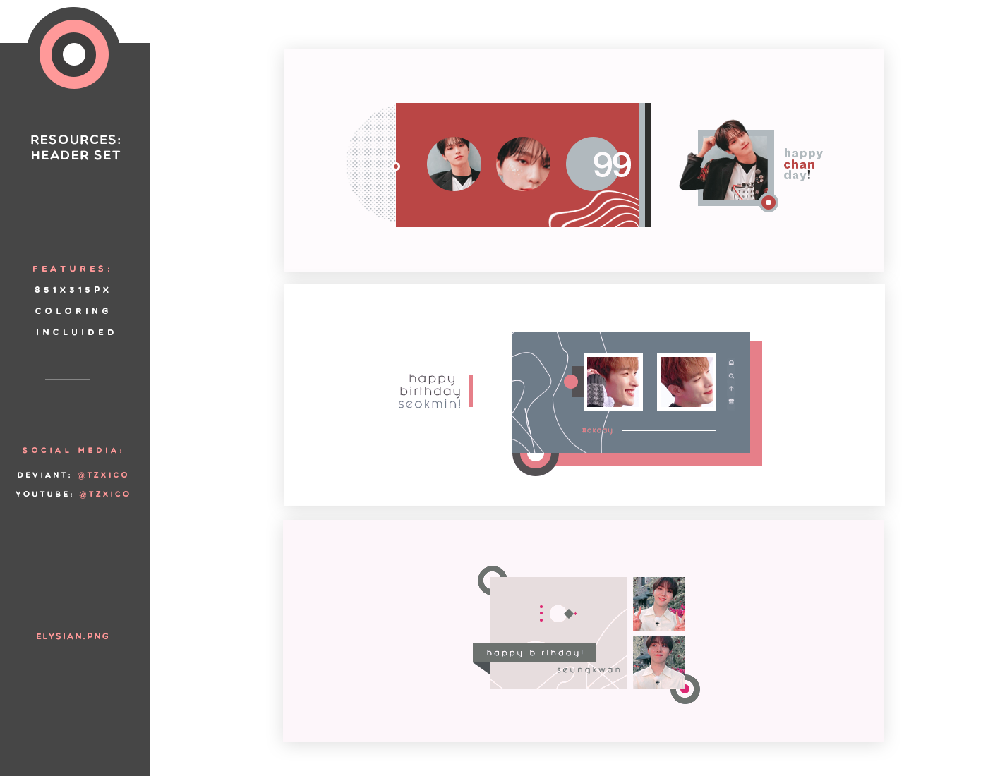 (3) headers template by tzxico on DeviantArt