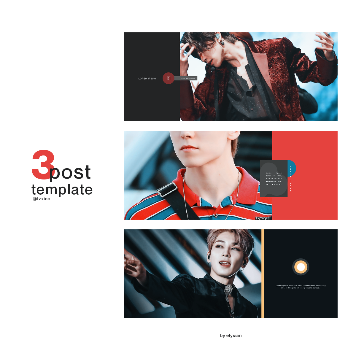 post template by tzxico on DeviantArt