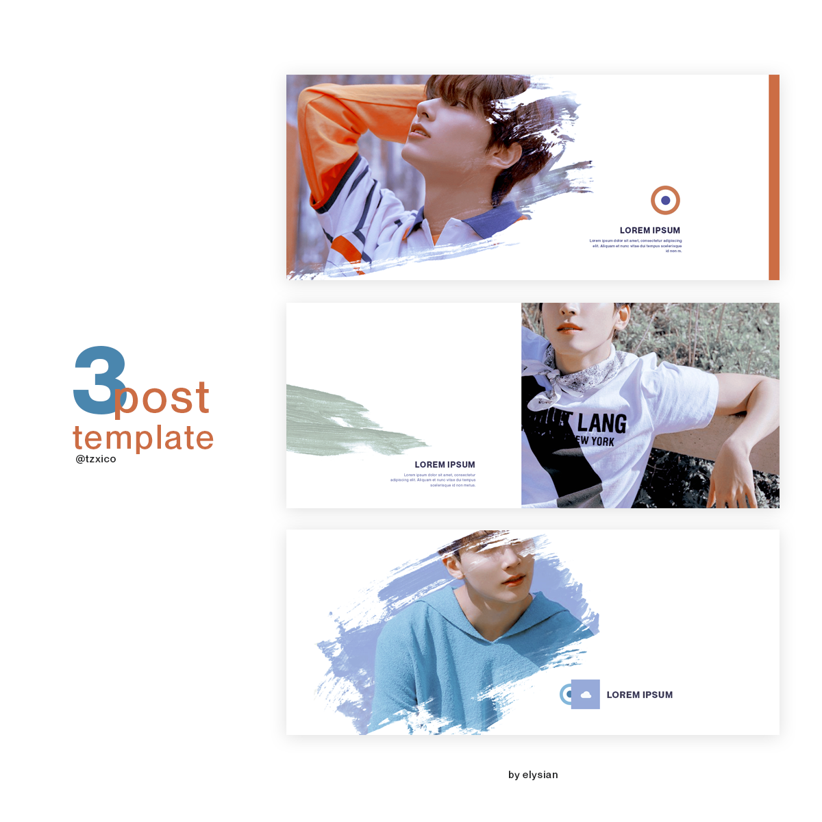 post template by tzxico on DeviantArt