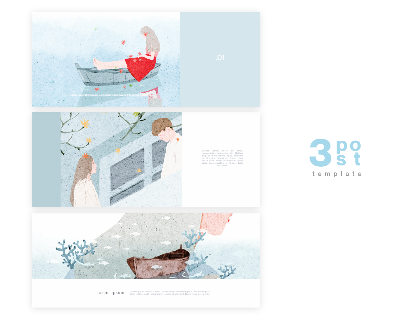 3 post template by tzxico on DeviantArt