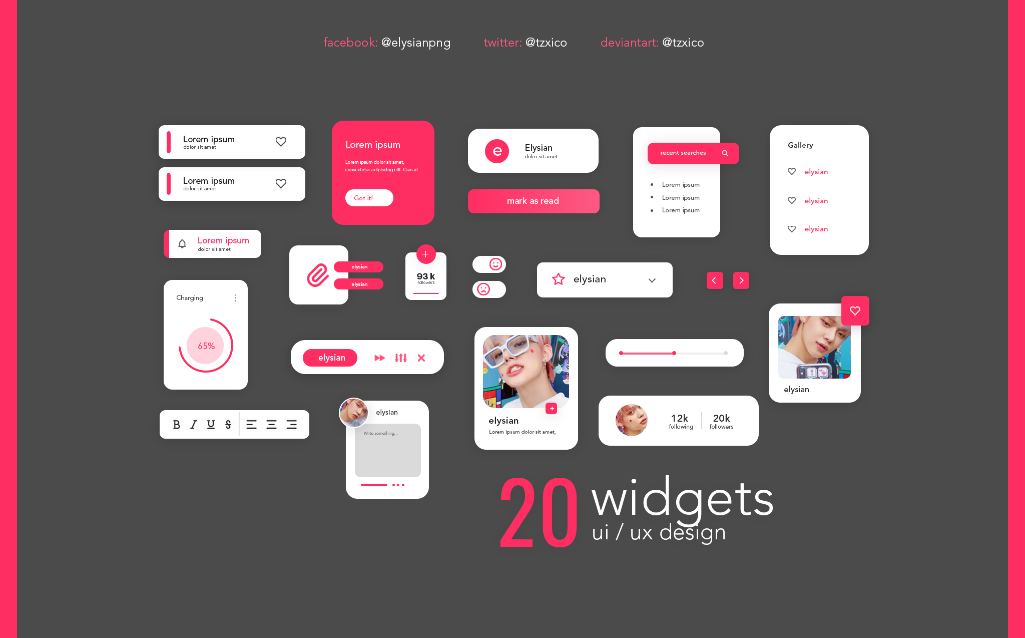 UI/UX WIDGETS by tzxico on DeviantArt UI/UX WIDGETS by tzxico on DeviantArt