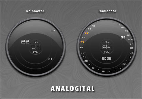 Analogital Rainlendar by Nylons on DeviantArt