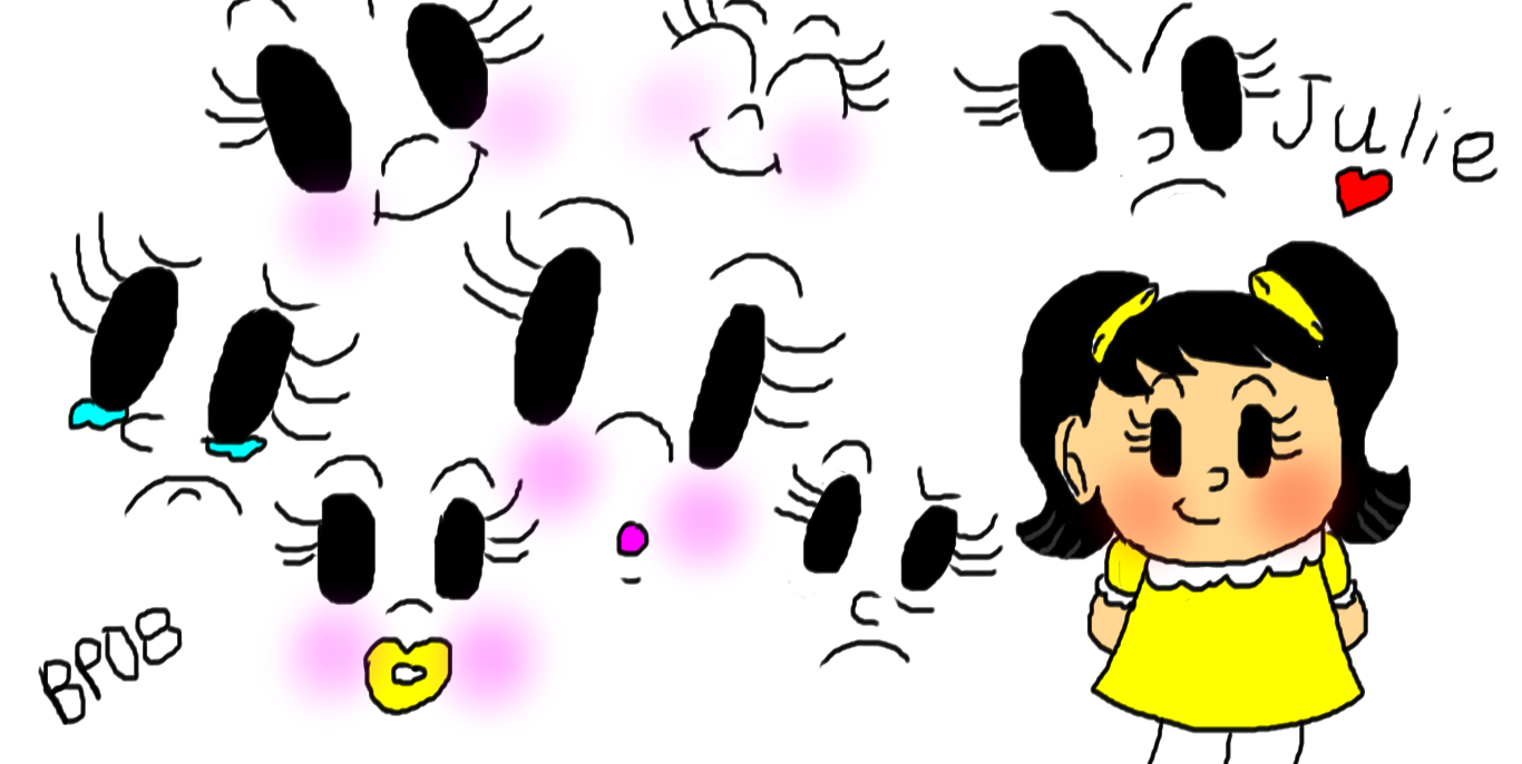 Julie Face Expressions by BabyPoof08 on DeviantArt