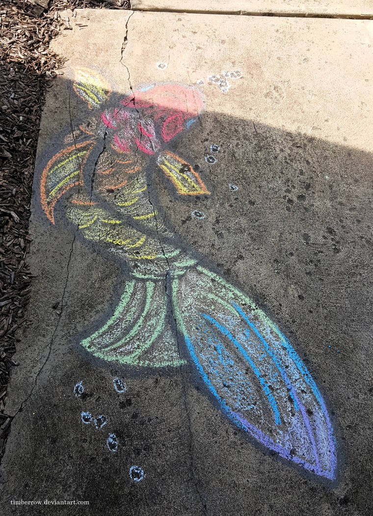 Sidewalk fish by timbercow on DeviantArt