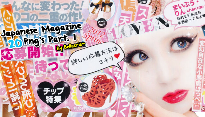 Japanese Magazine PNG's Vol. 1 by Bellacrix on DeviantArt