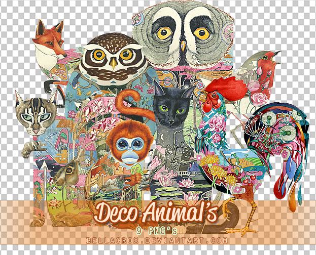 Deco Animals PNGs by Bellacrix on DeviantArt