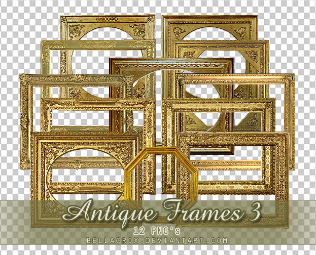 Antique Frames 3 PNGs by Bellacrix on DeviantArt