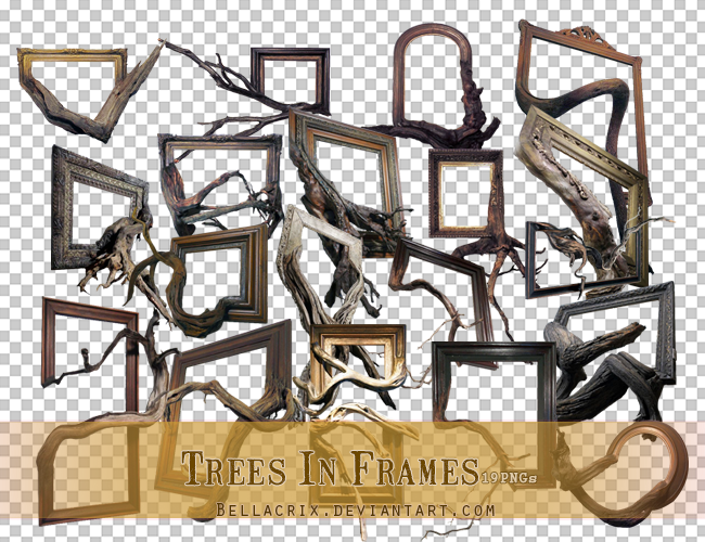 Trees In Frames PNGs by Bellacrix on DeviantArt