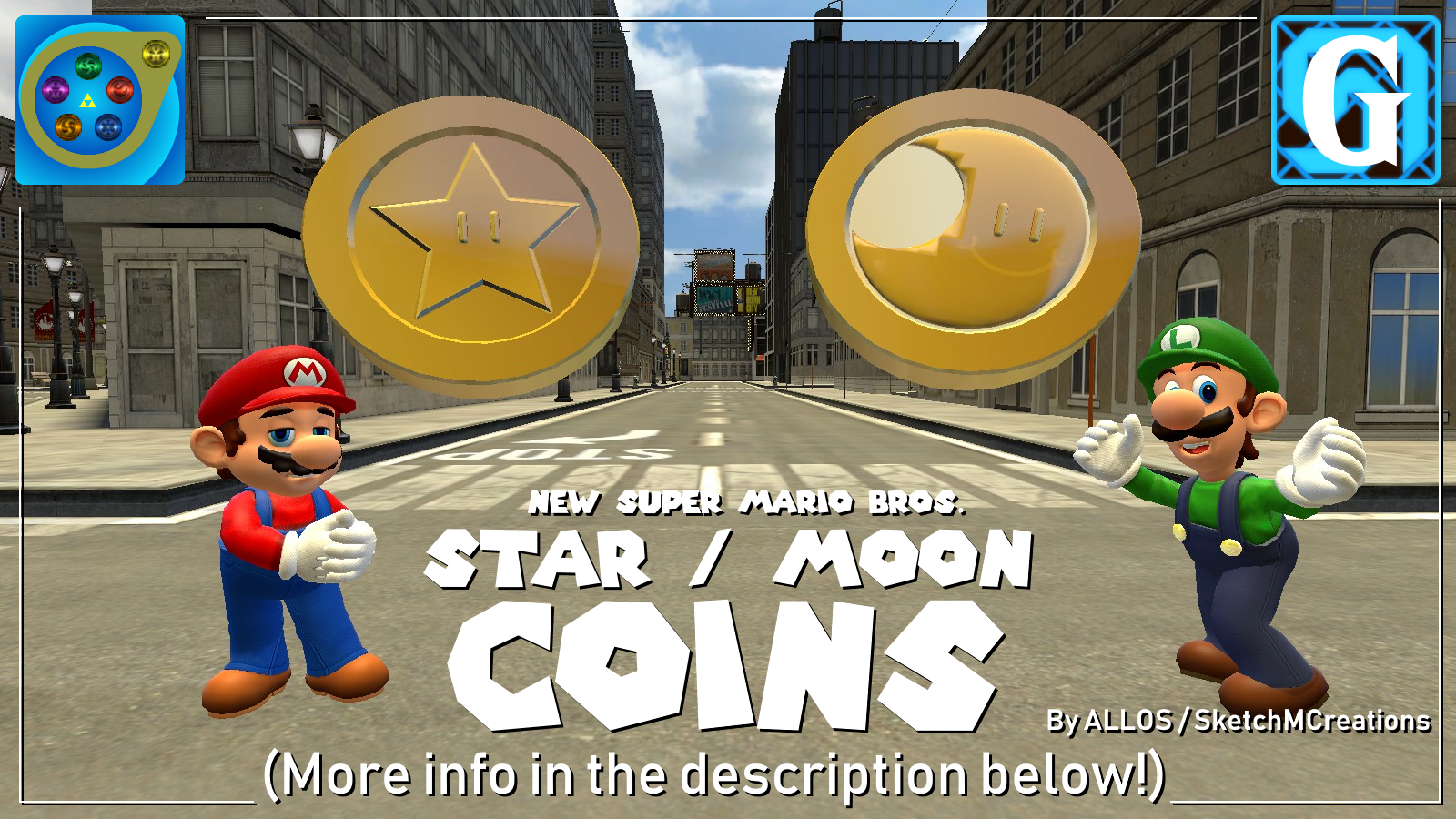 Model - Star + Moon Coins by SecminourTheThird on DeviantArt